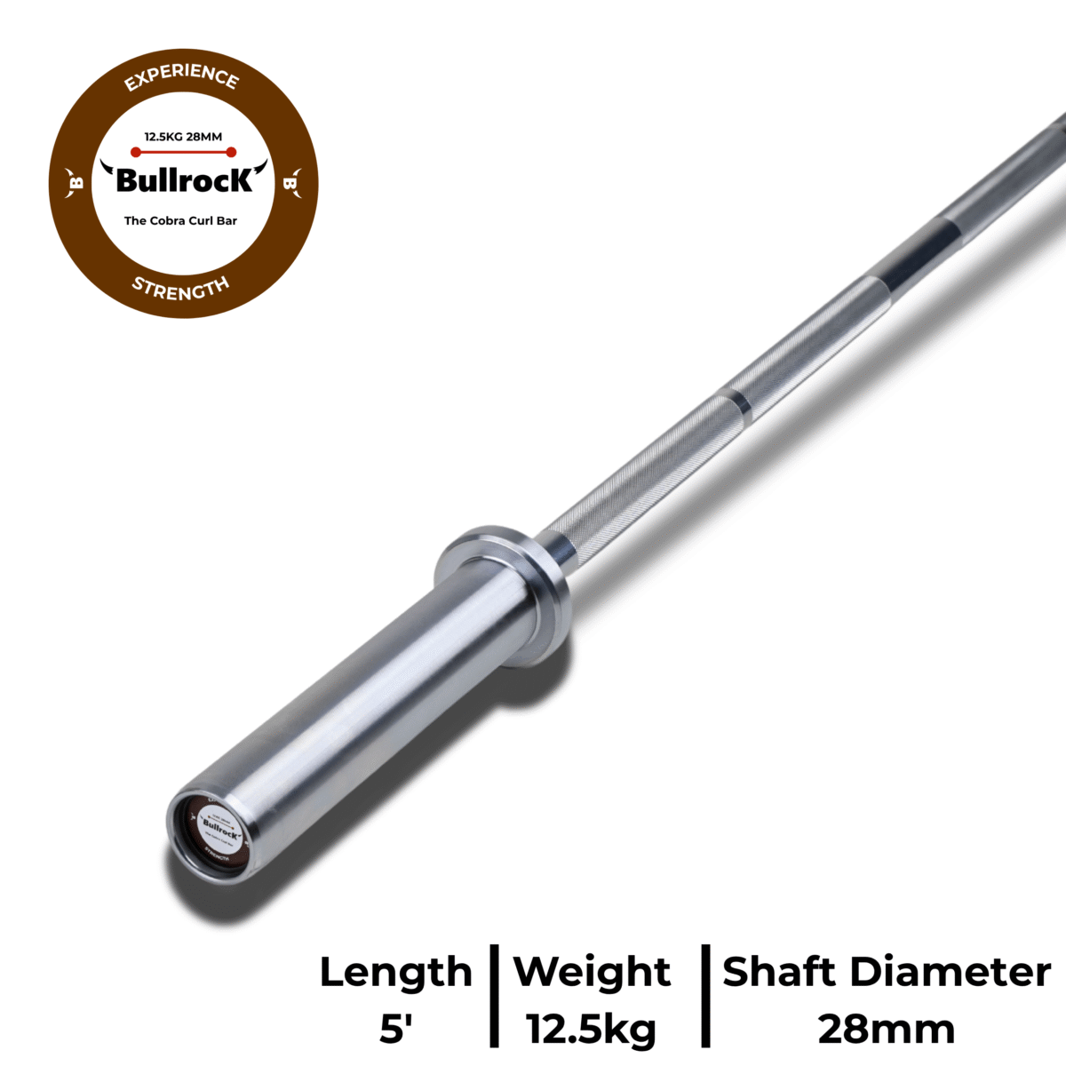 Olympic Curl Barbells | Utility Bar | BullrocK Fitness