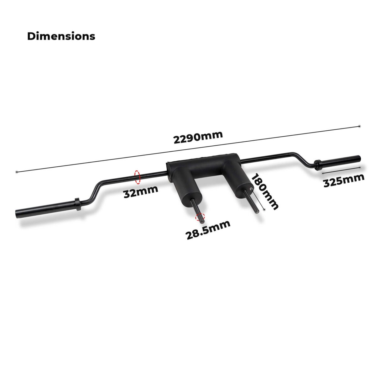 Safety Squat Bar Attachment | SSB Barbell India | BullrocK