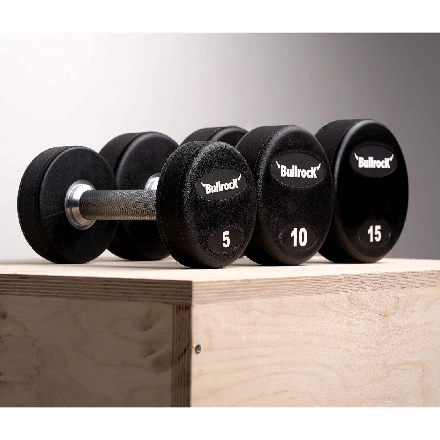 Round Urethane dumbbells | Premium Gym Dumbbells | BullrocK