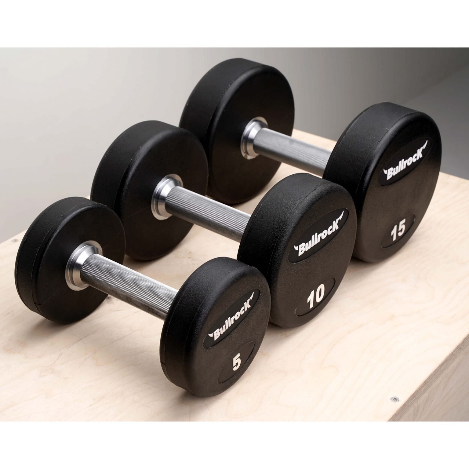Round Urethane dumbbells | Premium Gym Dumbbells | BullrocK