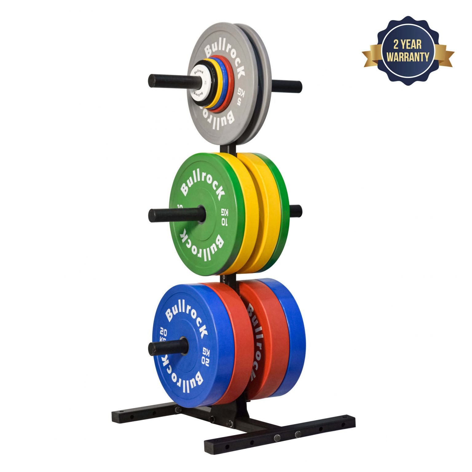 Vertical Barbell Holder - Compact Storage for Barbells - BullrocK Fitness