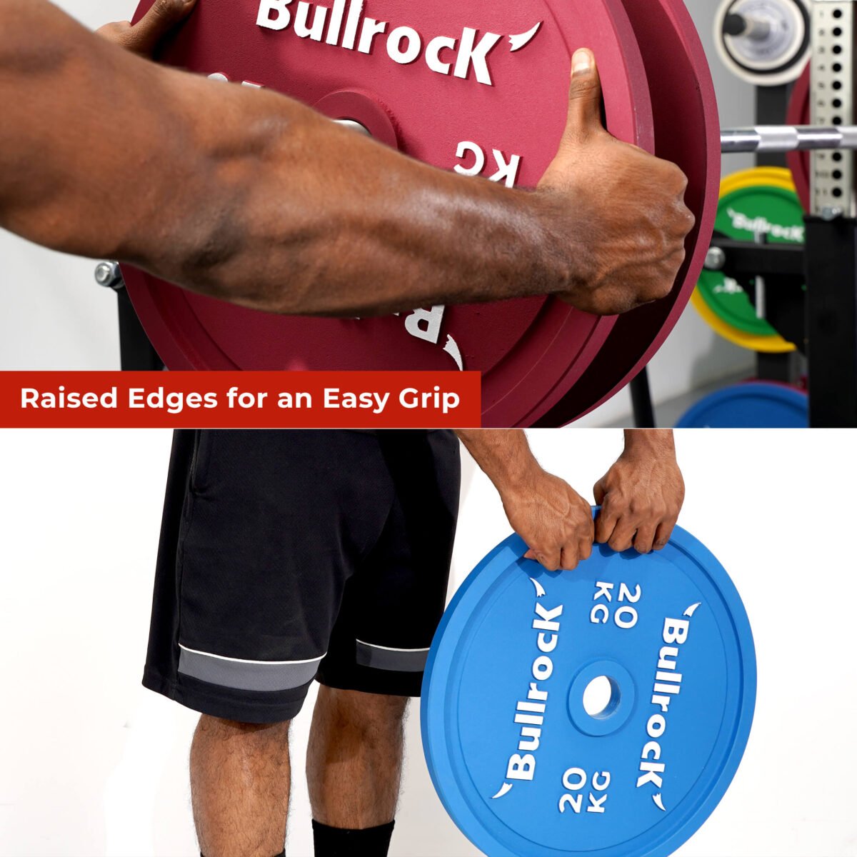 Powerlifting Plates Easy-Grip - BullrocK Fitness