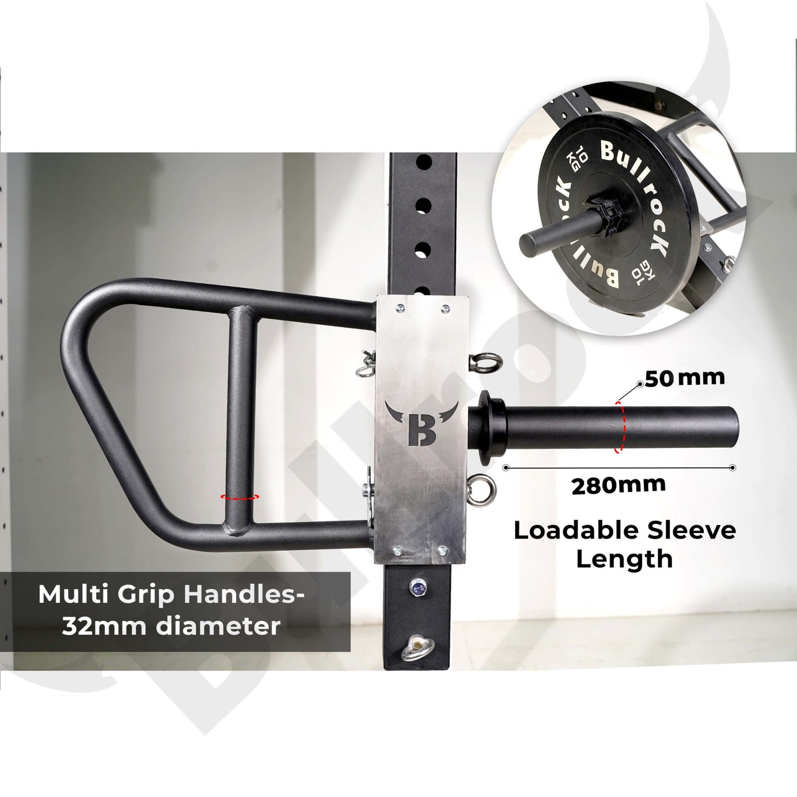 Gorilla Iso Jammer Arms For Power Rack - BullrocK Fitness