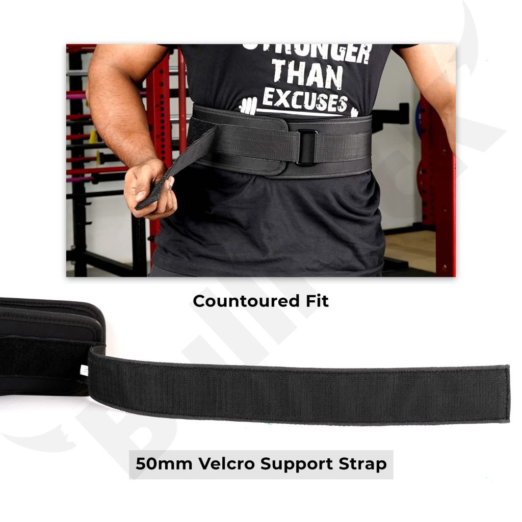 Weightlifting Belt Nylon 4" | Gym Belt - BullrocK Fitness