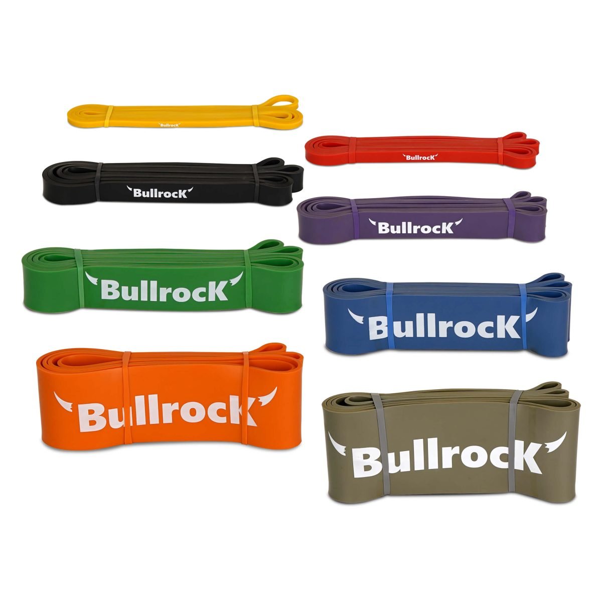 Latex Resistance Bands | 8 Variants - BullrocK Fitness