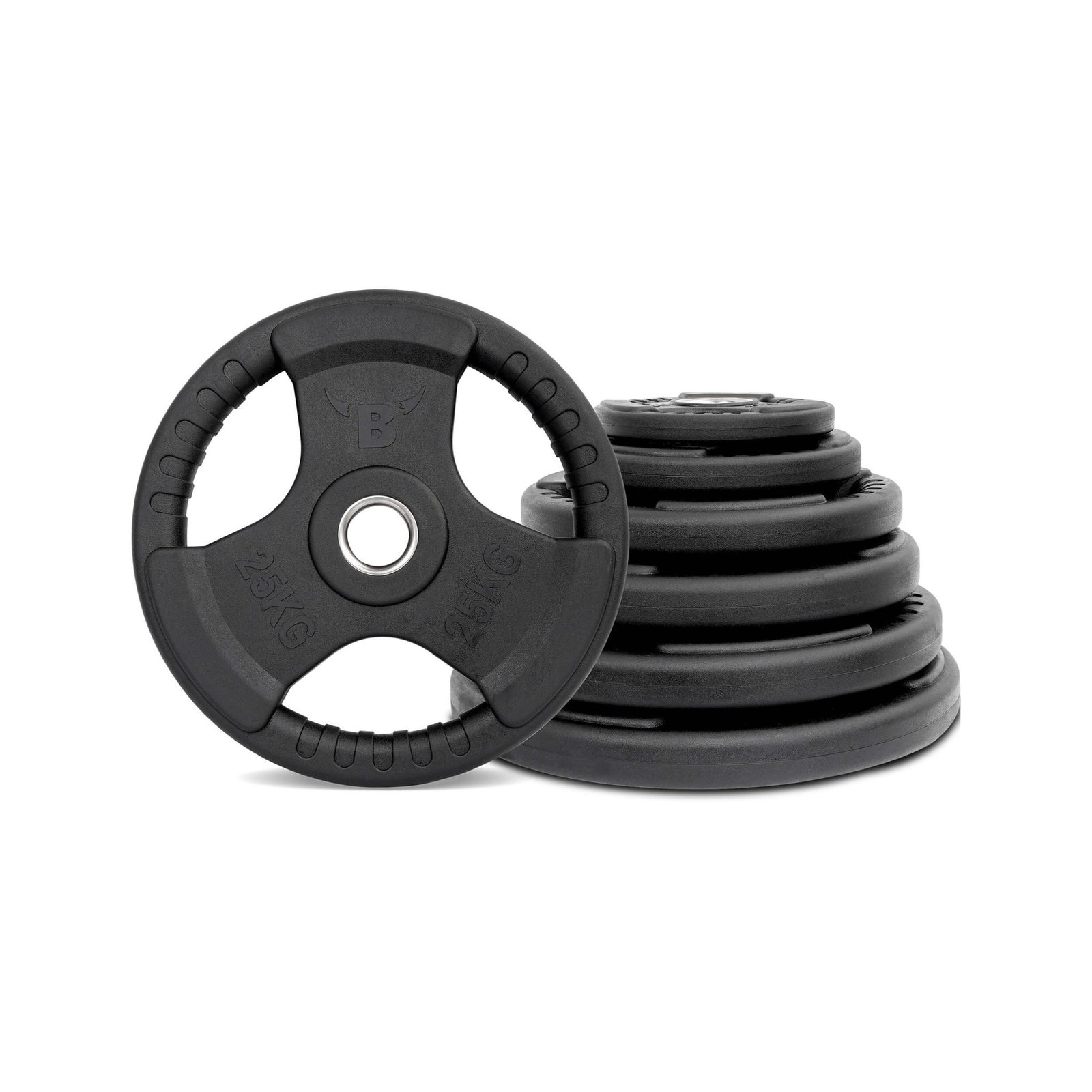 Buy 3 Cut Rubber Weight Plates For Gym - BullrocK Fitness