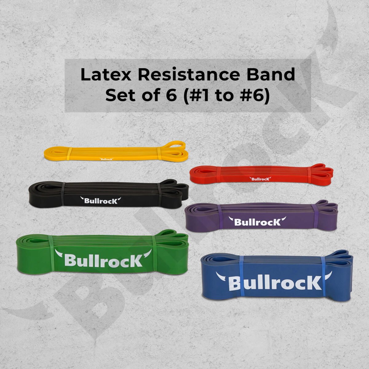 Latex Resistance Bands | 8 Variants - BullrocK Fitness