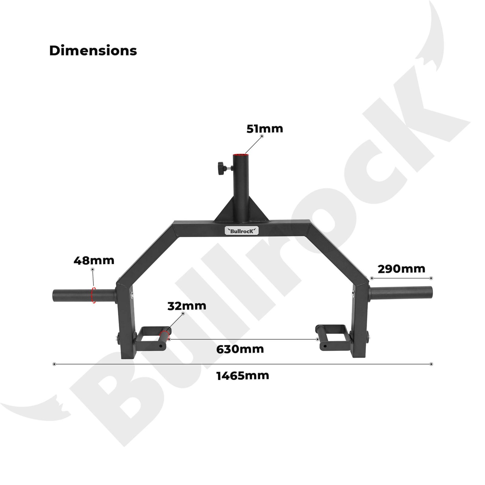 Pentagon Bar - Features Landmine & swivel handles -T shape