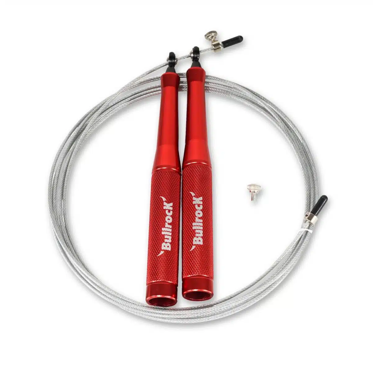 Adjustable Aluminium Jump Rope - Contour Handle - BullrocK Fitness