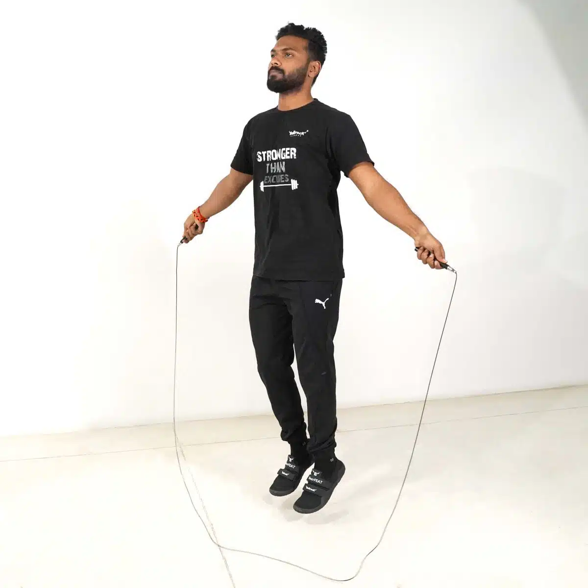 Adjustable Aluminium Jump Rope - Self Lock - BullrocK Fitness