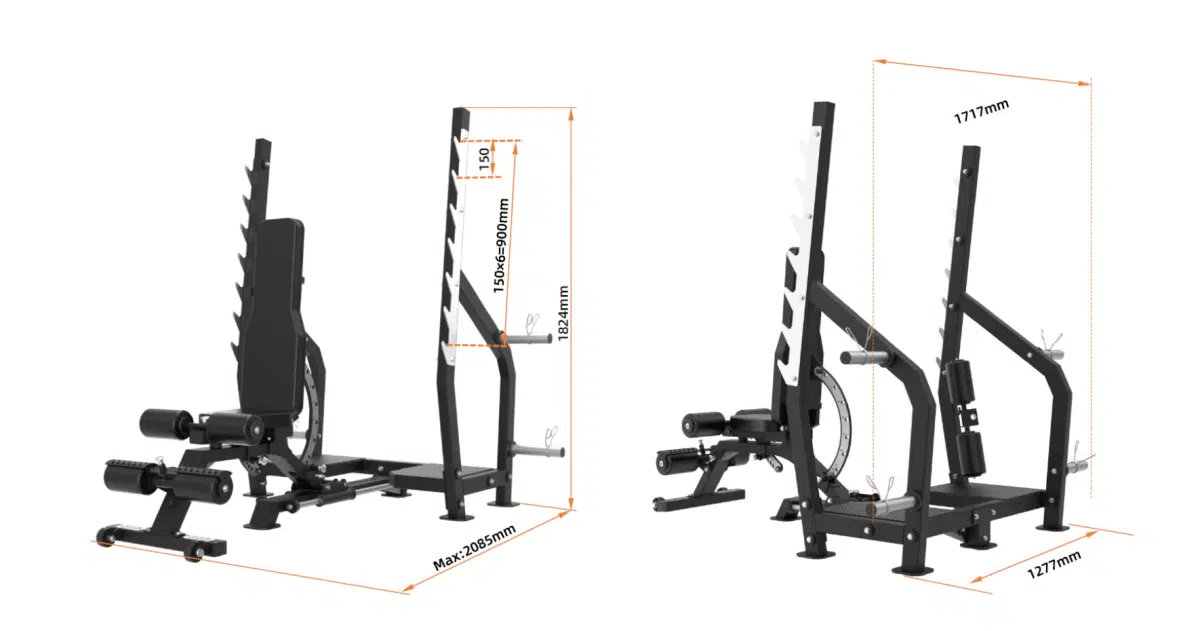 Lancer Multi Olympic Bench (Flat/Incline/Decline/Overhead Presses ...
