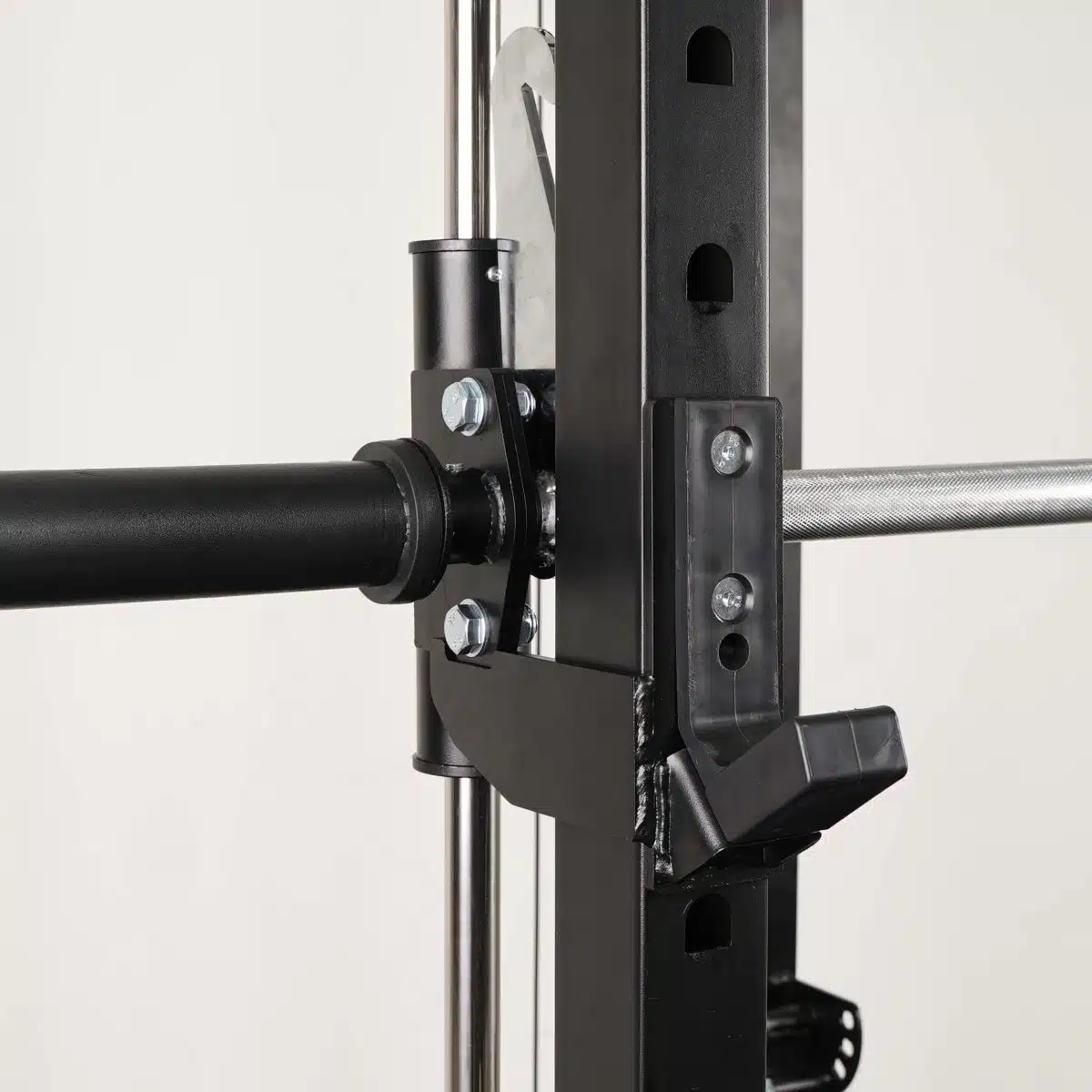 OX7 All-In-One Half Rack With Smith & Lat/Row - 90kg - BullrocK Fitness