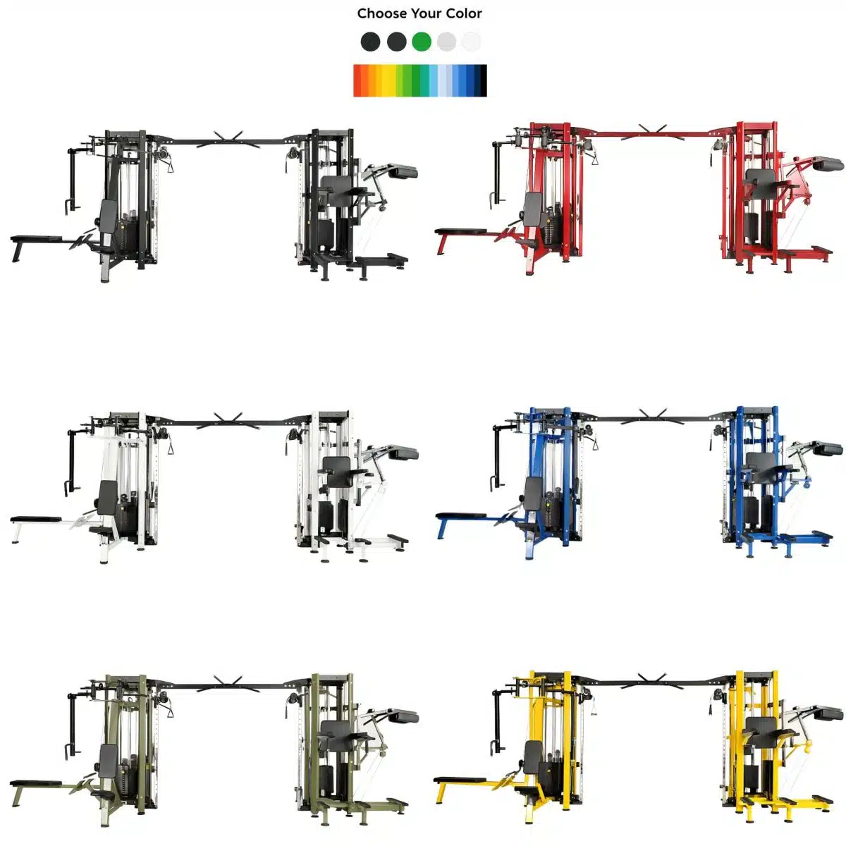 9 Station MultiGym HF Multi Station - BullrocK Fitness
